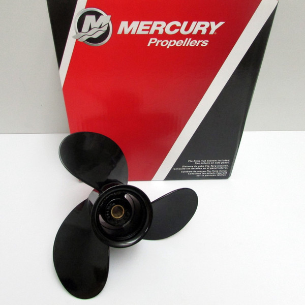 Mercury New OEM Black Max Propeller 9x10.5 Prop 48-828158A12 6hp 8hp 9 ...