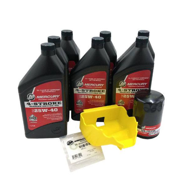Mercury Marine Mercruiser New OEM Oil Change Kit 200-400 HP 25W40 ...