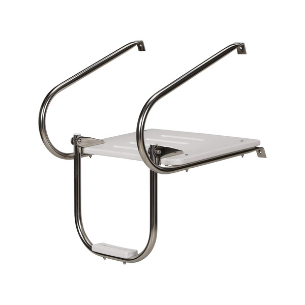 Seachoice New Polyethylene Swim Platform with Single Step Ladder, 50-71521