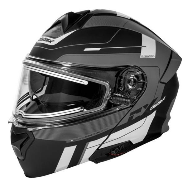 Castle X New 4X-Large Matte Charcoal/Silver Electric CX935 Raid Helmet ...