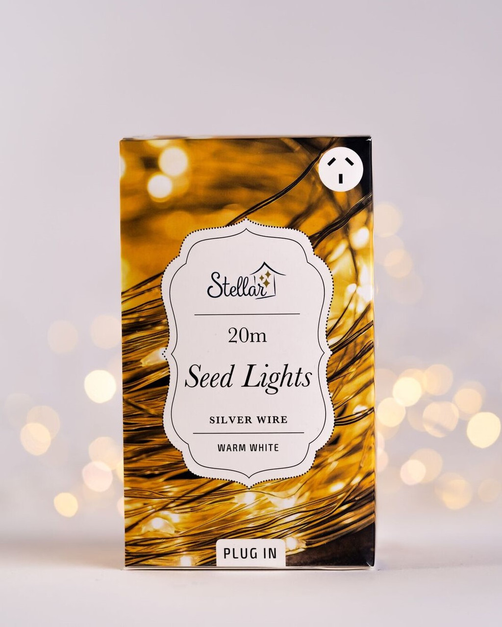 Silver 20m Plug In Lights