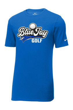 Blue Jay Boys Golf NKBQ5231 Nike Dri-FIT Cotton_Poly Tee (Royal ...