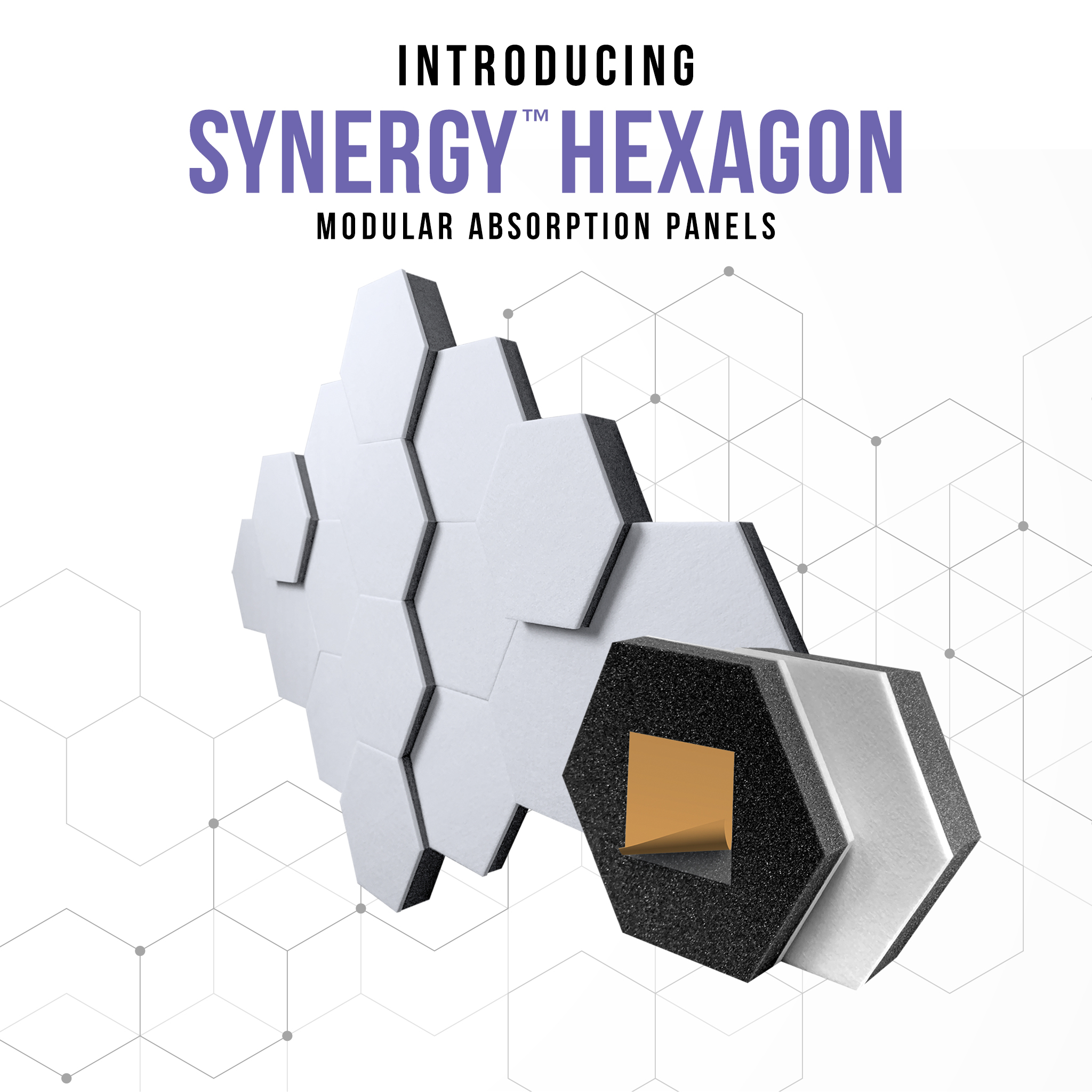 Auralex® Introduces Synergy™ Hexagon™ Acoustical Absorption Panels ...