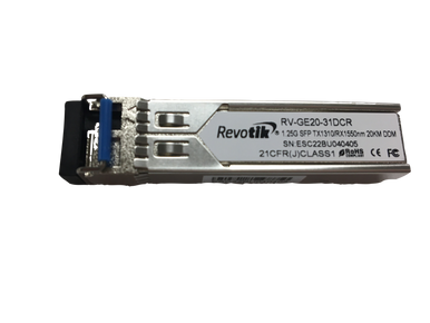 Revotik SFP 1G Uni Directional 20KM Single Fiber tx1310/rx1550nm LC DDM