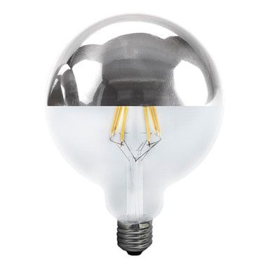 LED 6W Crown Silver 95mm Globe E27 Very Warm White Dimmable - CP ...