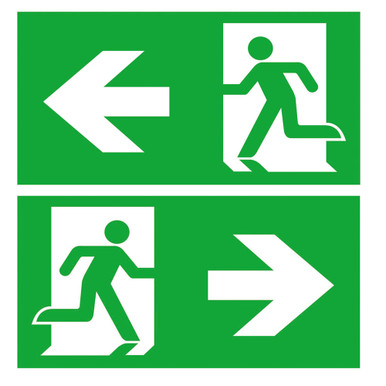 New Legend Reversible Right and Left for 9083 Emergency Exit Sign - CP ...