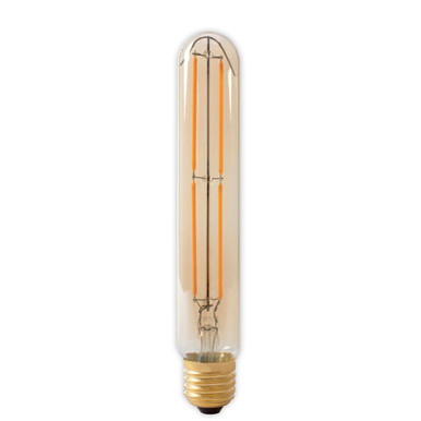 LED Long Filament Tubular Lamp 2.5W ES 32x185mm Gold 2100K Dimmable ...