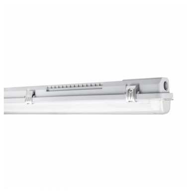 600mm Damp Proof Housing for 1 x Lamp IP65 (No lamp included) in Grey ...