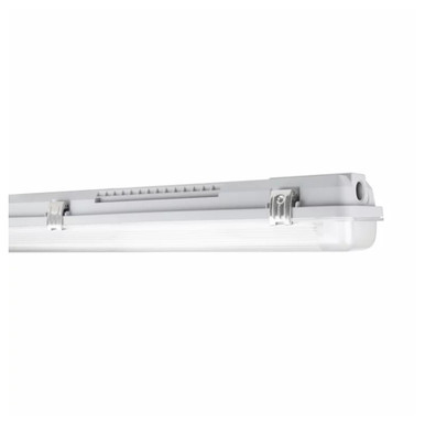 600mm Damp Proof Housing for 2 x Lamp IP65 (No lamp included) in Grey ...