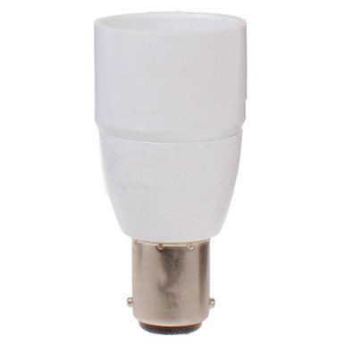 Adaptor - B15d to E14 White - CP Lighting Ltd