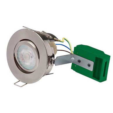 Bell Firestay Tilting Fire Rated Downlight Satin (Bulb is not included ...