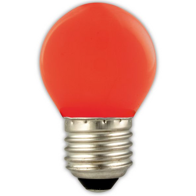 LED 45mm Round 1W E27 Red BEL - CP Lighting Ltd