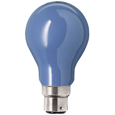 GLS 240V 25W B22d BLUE GE - CP Lighting Ltd