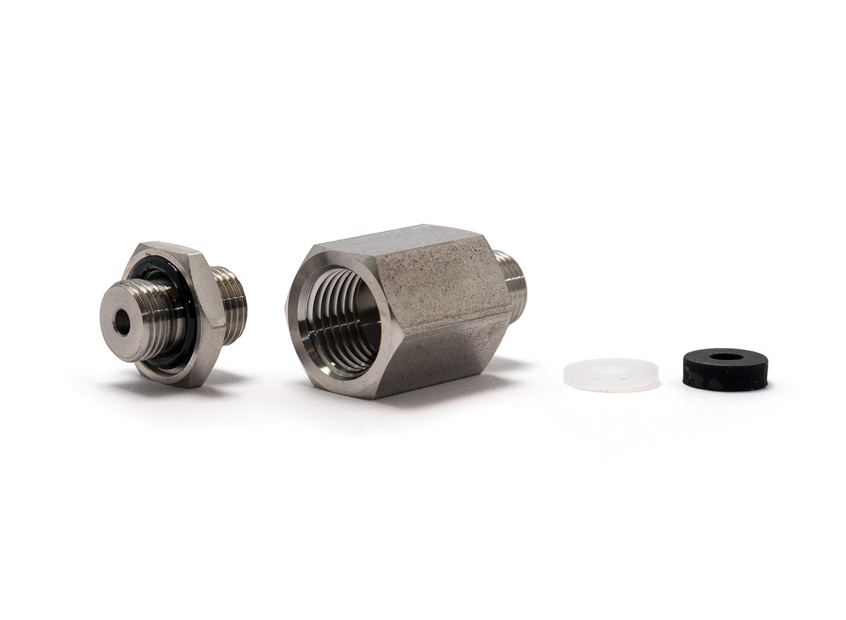 Pressure fitting set Bx G1/8" male to G1/8" male and G1/4" B female ...
