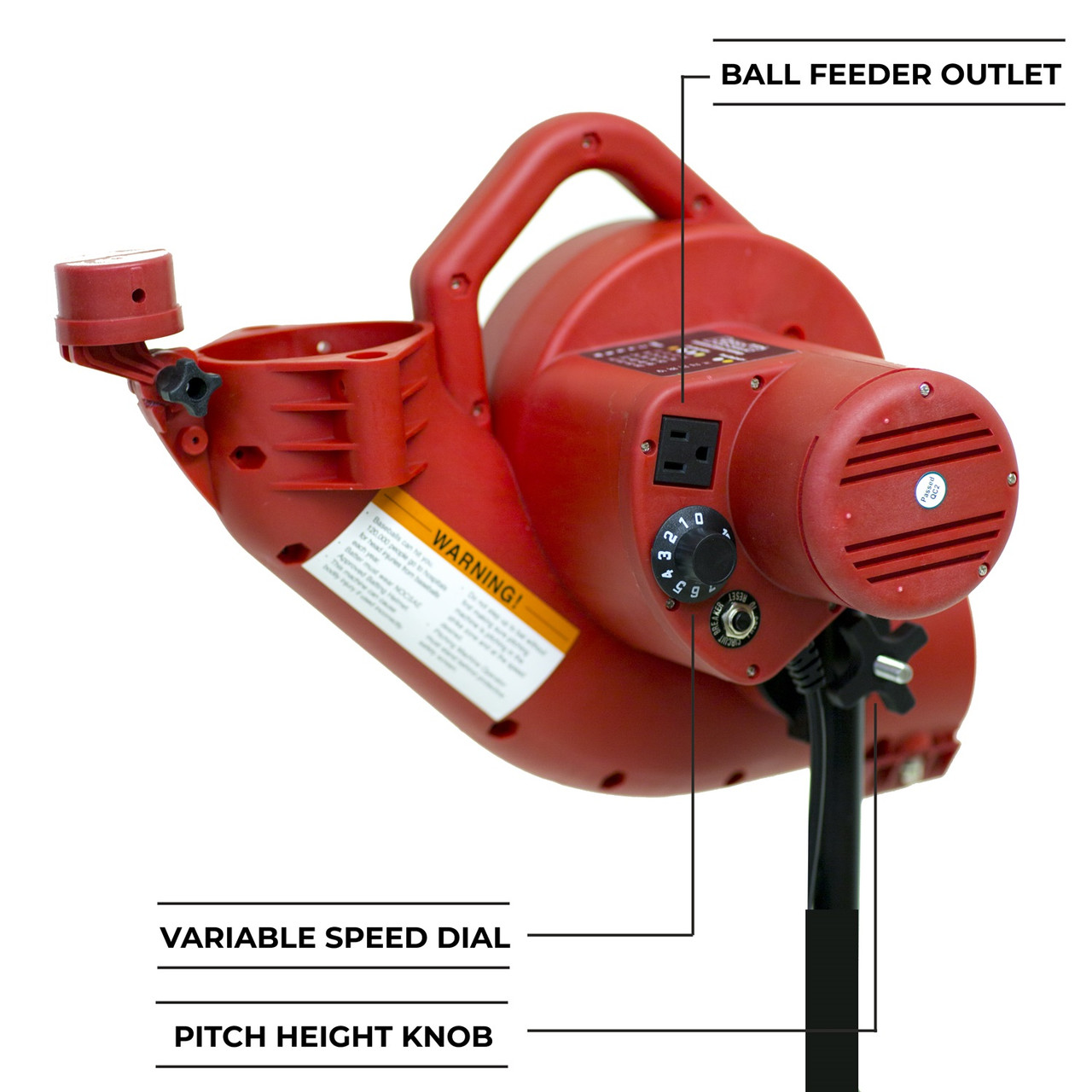 Heater Base Hit Pitching Machine with Ball Feeder | Cimarron Sports