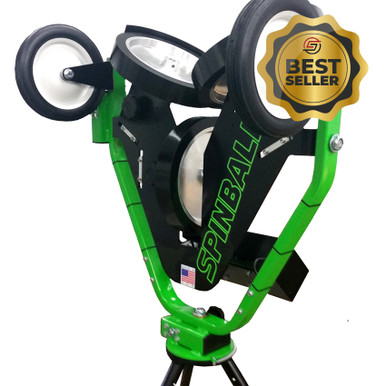 The Spinball Three Wheel Baseball / Softball Pitching Machine