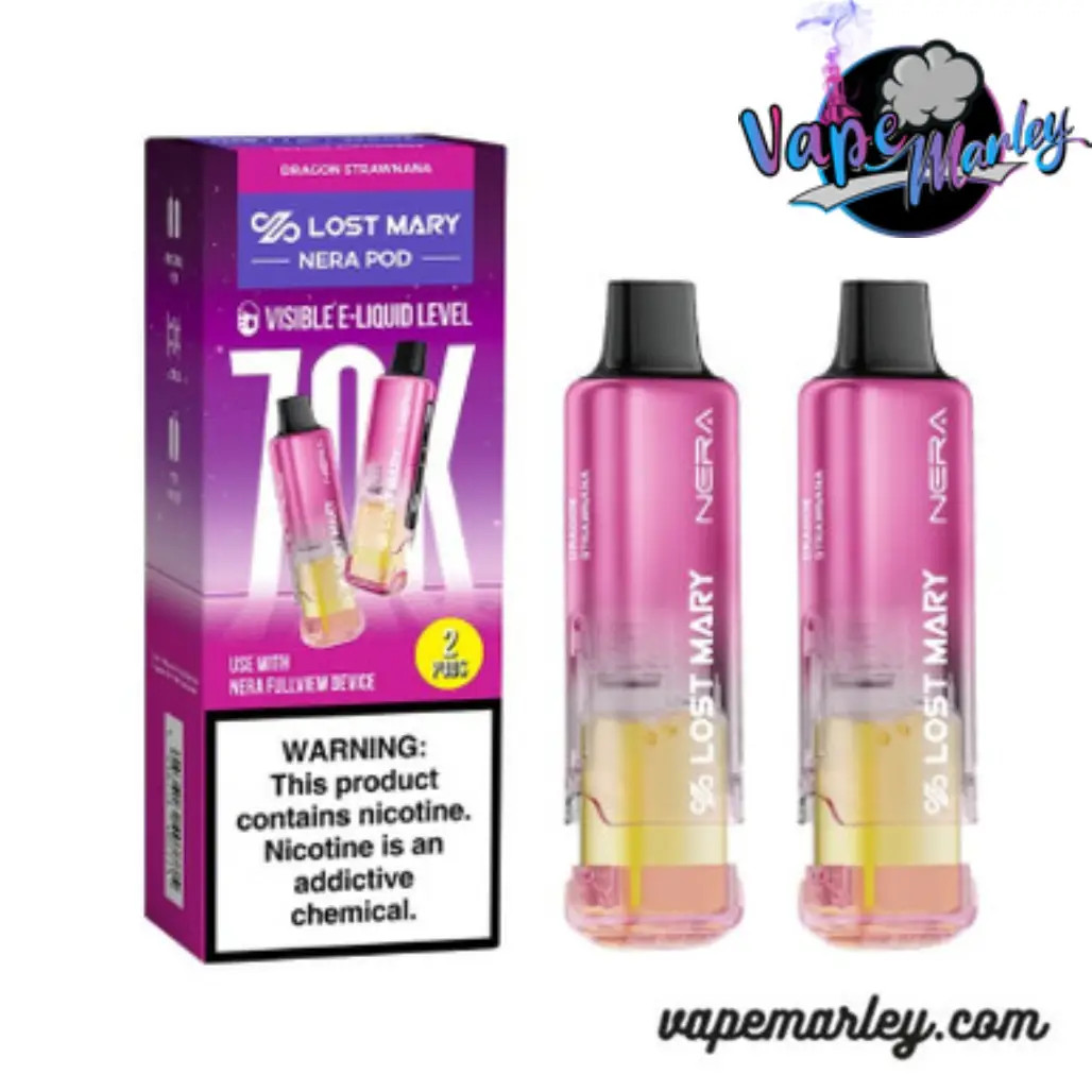 Dragon Strawnana Lost Mary NERA 70000 Puffs Disposable Pod