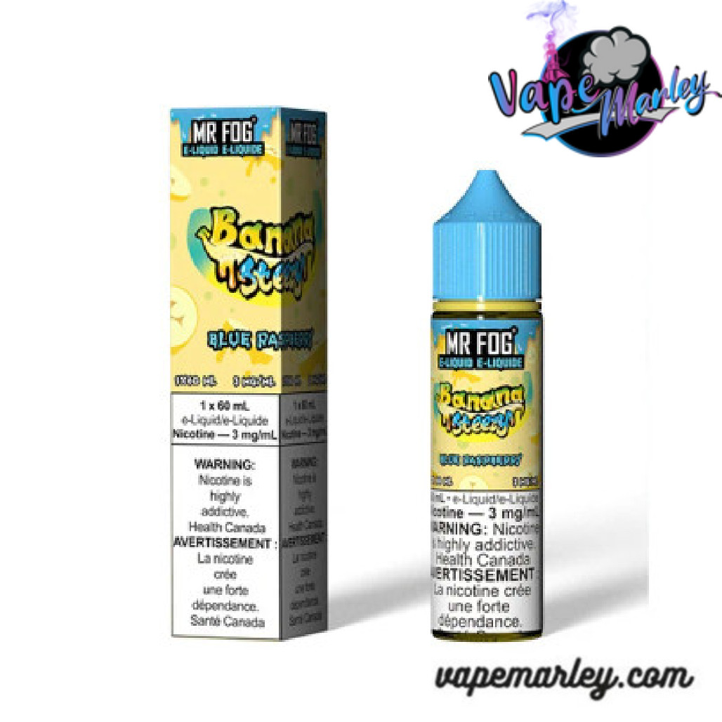 Blue Raspberry Mr Fog Banana Steezy Disposable Vape