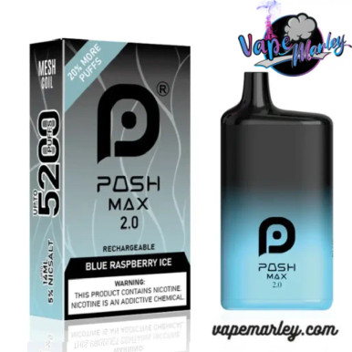 Blue Raspberry Ice Posh Max 2.0 DISPOSABLE | 5200 PUFFS