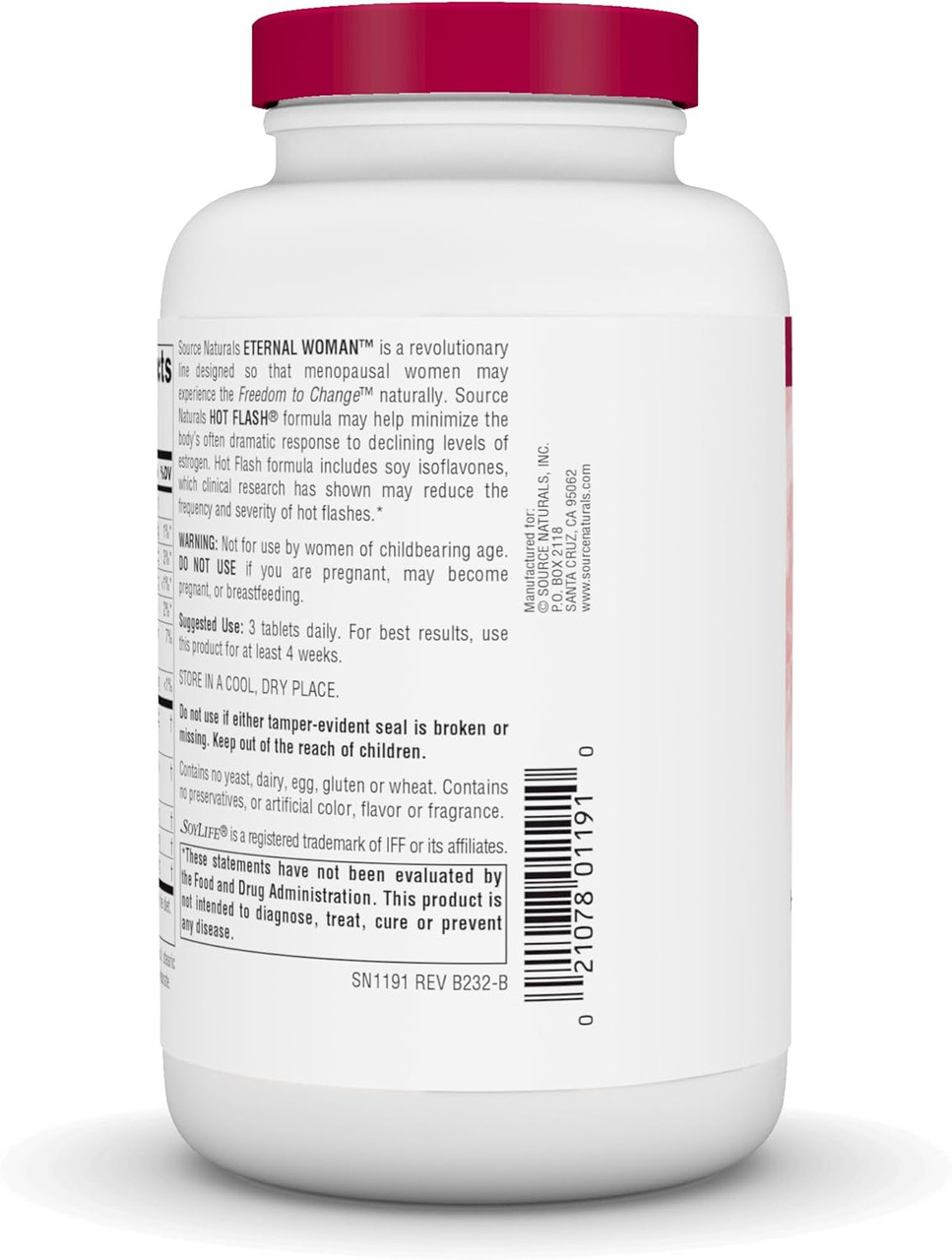 Source Naturals Hot Flash 180 Tablets