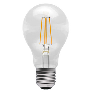 8W ES Clear LED Filament GLS Lamp | All Square Lighting