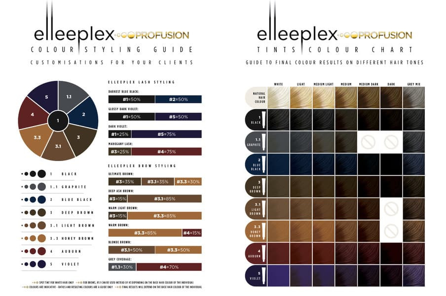 Elleebana Elleeplex Profusion Tints - Lashtek Showroom