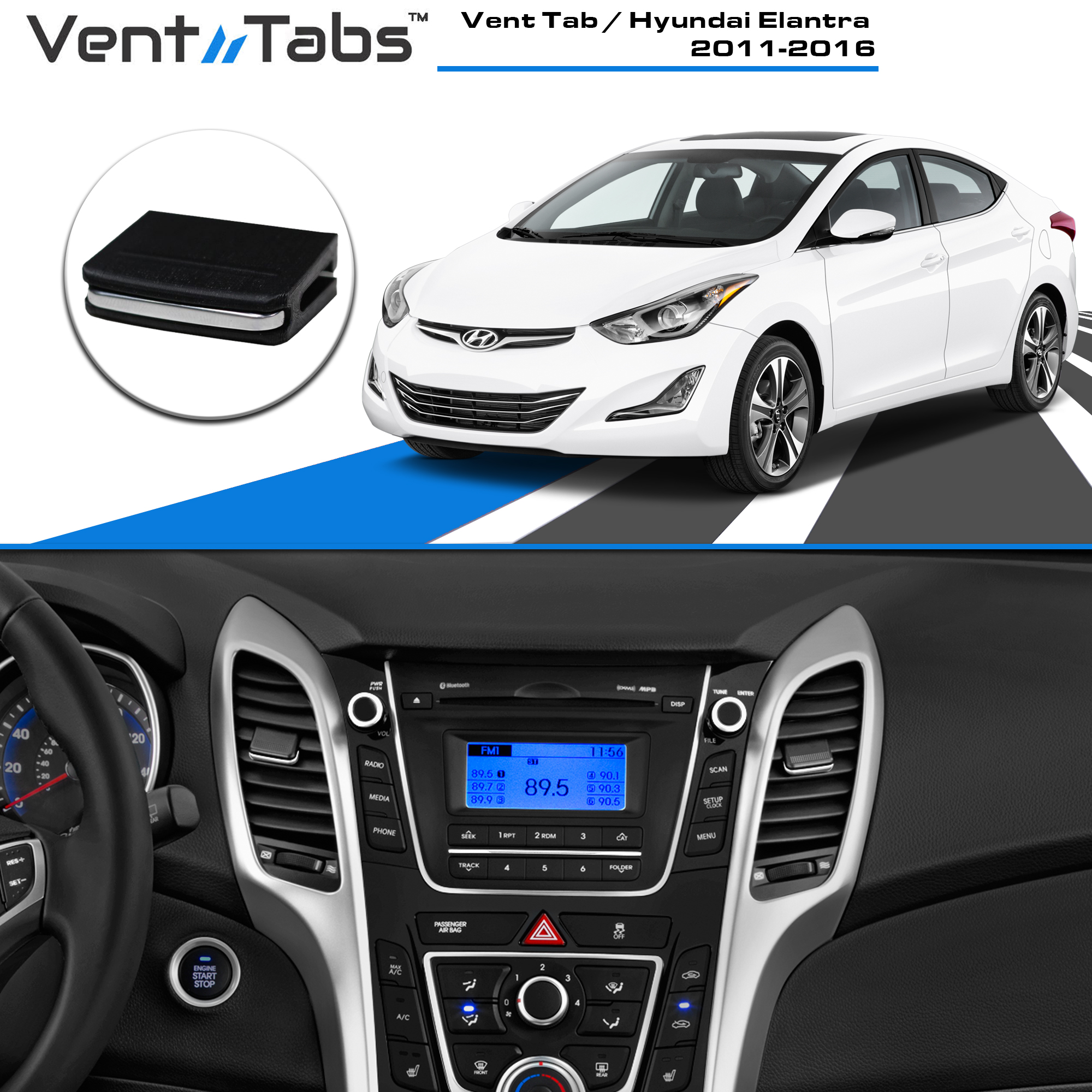How to Repair Hyundai Air Conditioning Vents - Vent Tabs