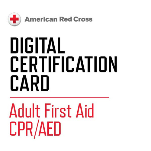Red Cross | Digital Certification Card | Adult First Aid/CPR/AED ...