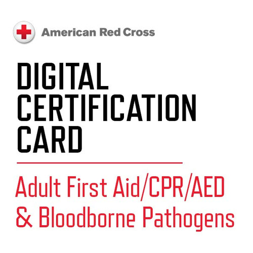 Red Cross | Digital Certification Card | Adult First Aid/CPR/AED ...