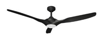 Delta Breez Benecia Black 52-inch 3-Blade, Wet Rated, Ceiling Fan with ...