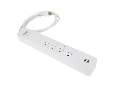MaxLite Power Strip Smart 4 Outlets and 2 USB Ports With 4FT Cord APS-6 ...