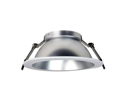 RECESSED ARCHITECTURAL DOWNLIGHT REFLECTOR, 8" ROUND, MATTE SILVER ...