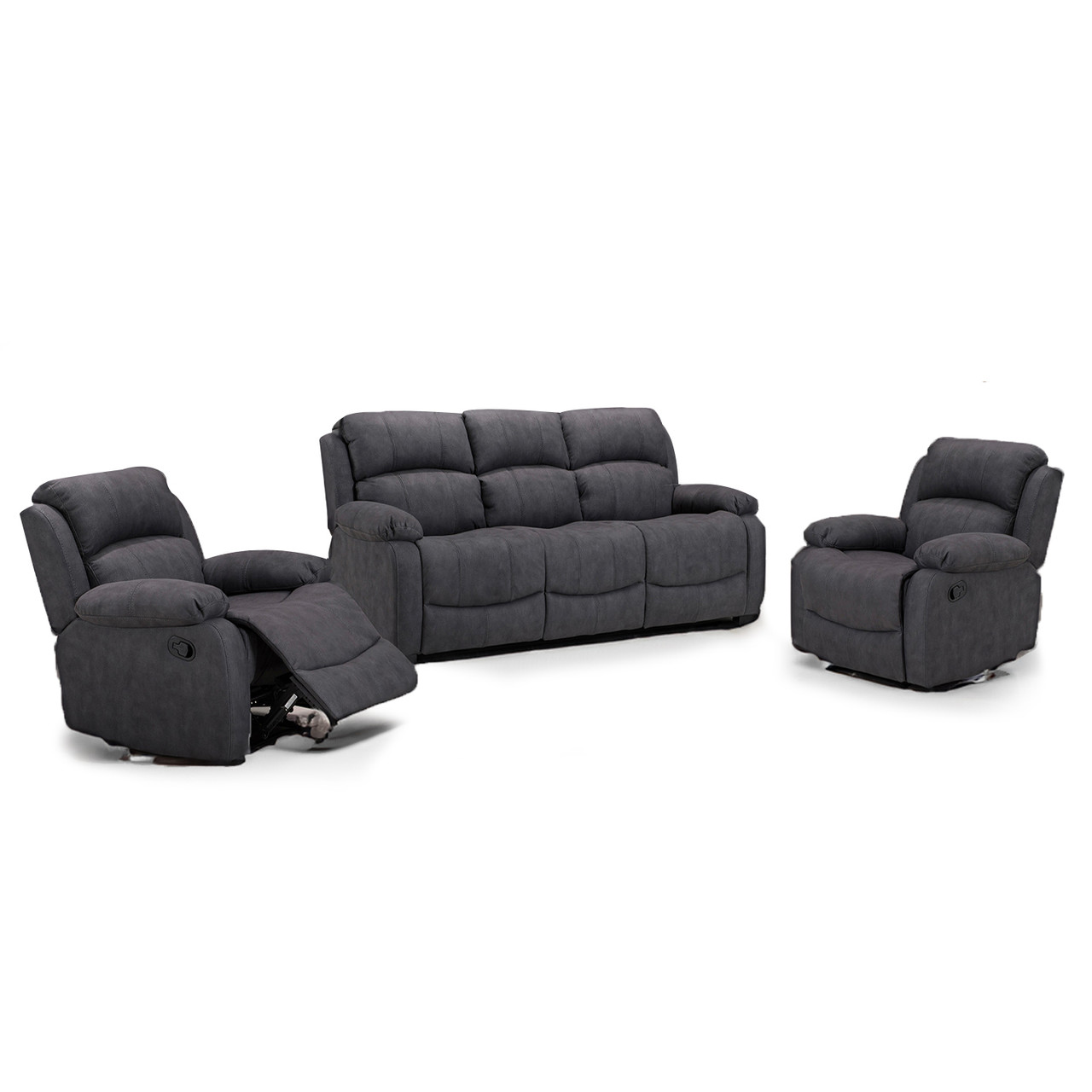 Alaska n Suede Fabric 3 Piece Sofa Suite | The Online Sofa Shop