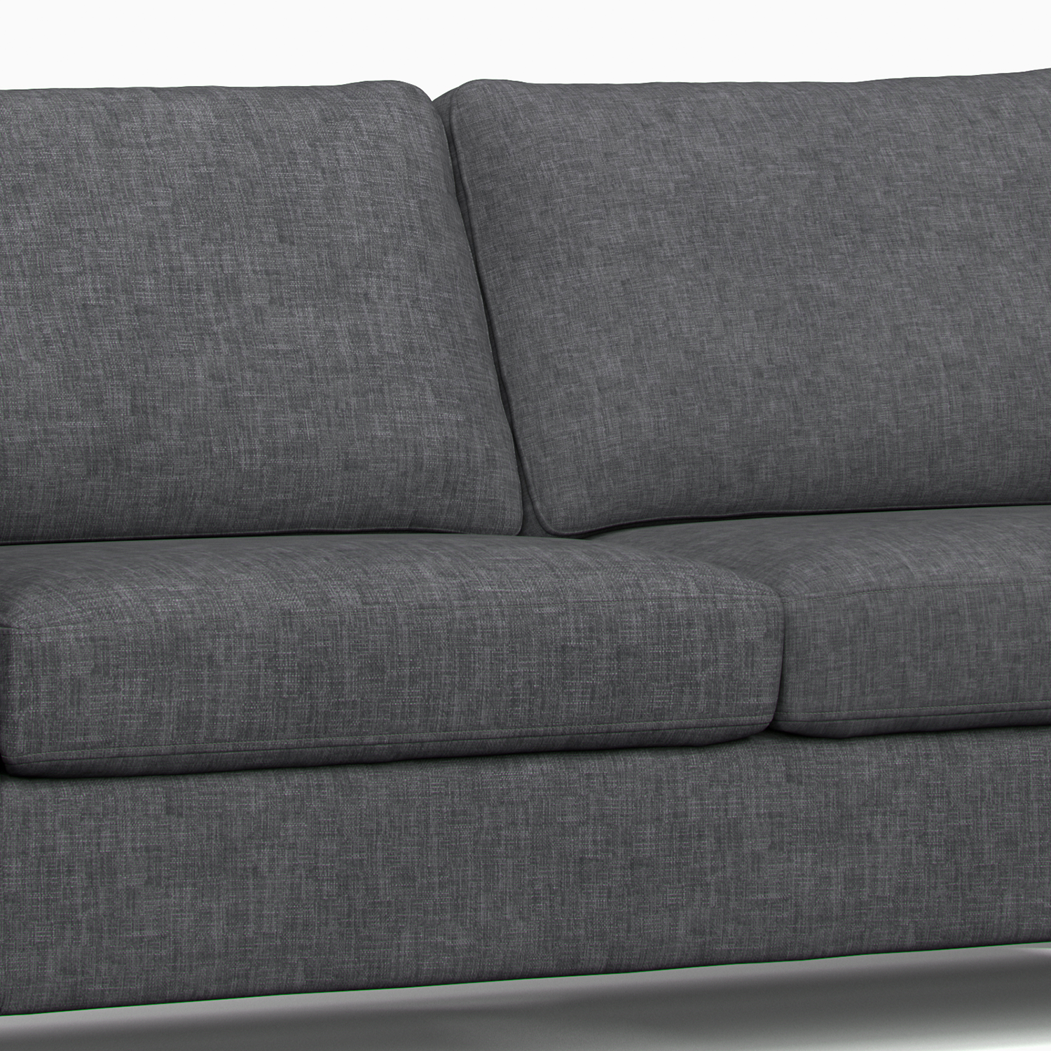 York Grey 3 Seater Sofa Turin Fabric | The Online Sofa Shop