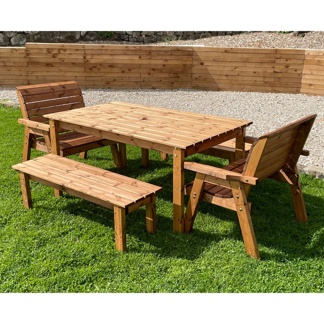 8 Seater Wooden Special Grand Chair/Form Bar Set