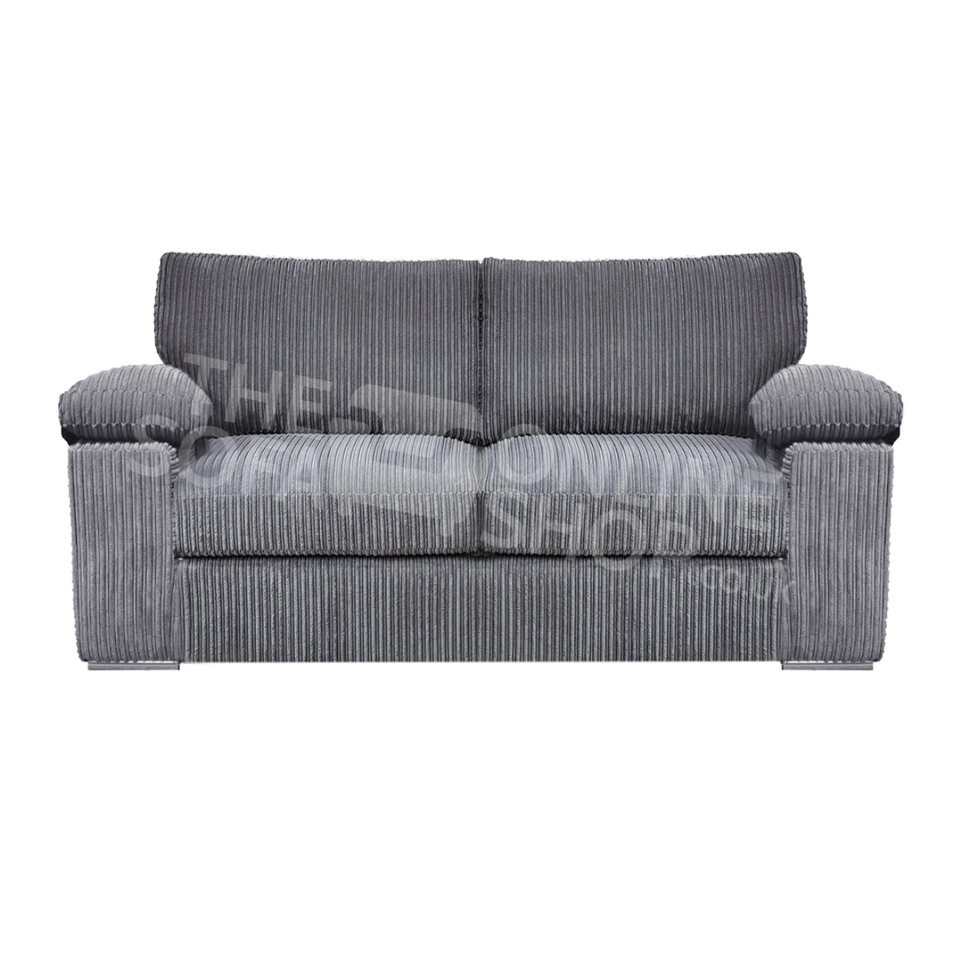 Delta Cord 2 Seater Jumbo Cord Padded Arms | The Online Sofa Shop