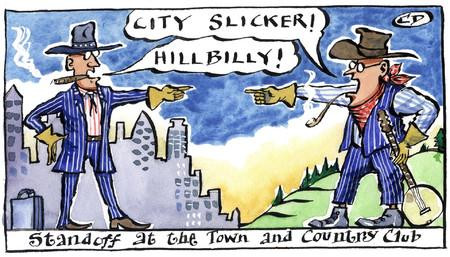 27732282-Chris Duggan cartoon showing Standoff at the Town and Country ...