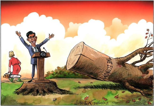 39596840-Peter Schrank Cartoon - 25 10 2022 The Economy - Rishi Sunak ...