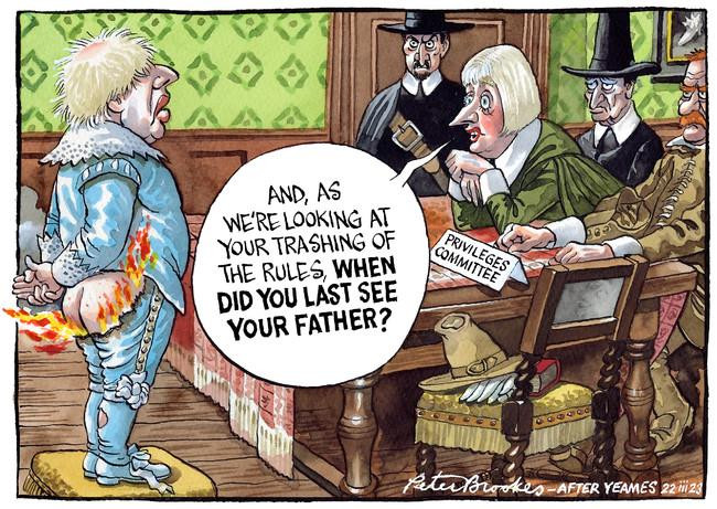39684332-Peter Brookes Cartoon 22. 03. 2023. Privileges Committee ...