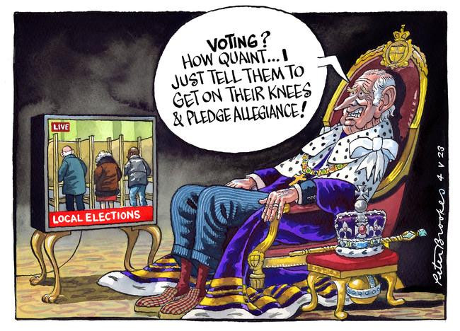 39707942-BROOKES_CARTOON_040523 Peter brookes Times cartoon 04 05 2023 ...