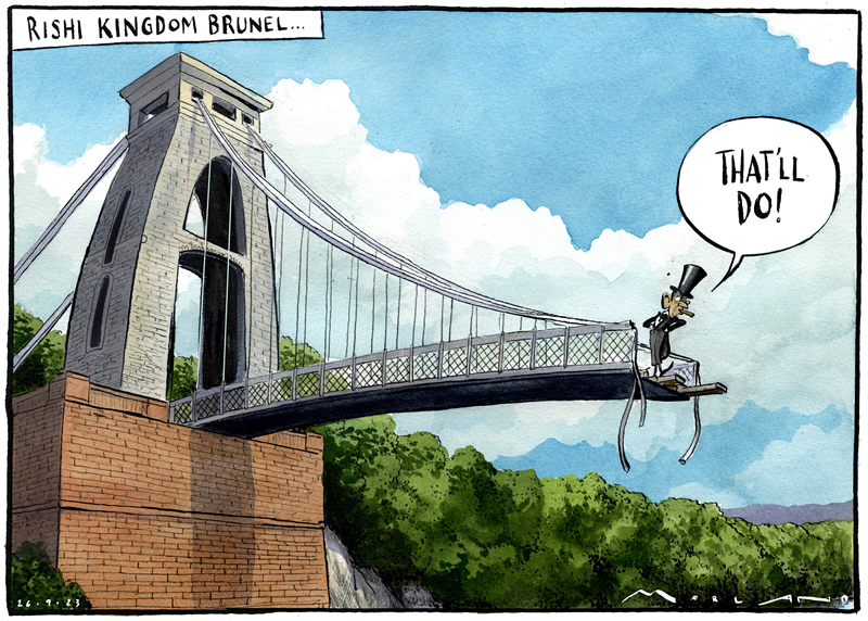 39865974-Morten Morland Cartoon 26.09.2023. Rishi Kingdom Brunel ...