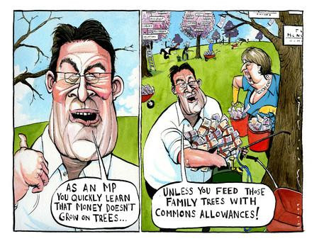26515334-Morten Morland cartoon dated 23. 03. 2009 showing an Tony ...