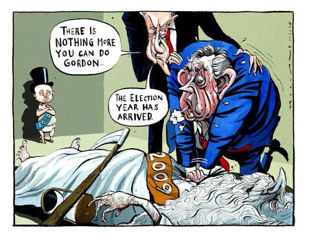26515583-Morten Morland cartoon for The Times showing Gordon Brown and ...