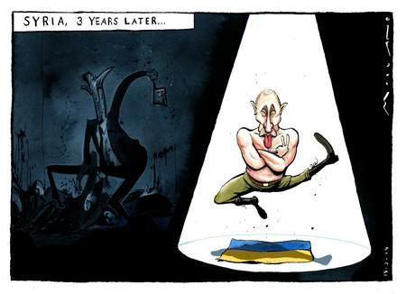27186141-Morten Morland cartoon used in the Times dated 15. 03. 2014 ...