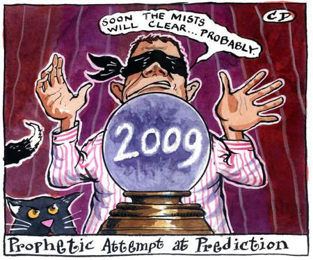 27731543-Chris Duggan cartoon used in The Times 01. 01. 2009 Prophetic ...