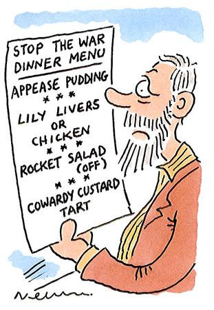 32162607-Stop the war dinner menu - The Times | Newsprints