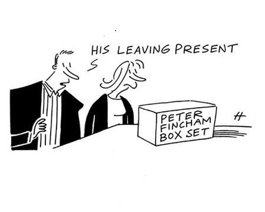 32288461-His leaving present. Peter Fincham Box Set. Material must be ...