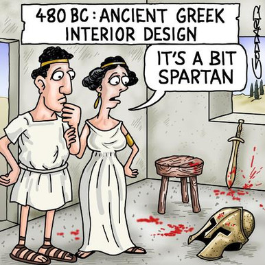 30374102-Sunday Smile Cartoon - 480 BC: The Ancient Greek Interior ...