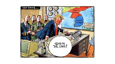 34723715-Peter Brookes cartoon 29. 04. 2017 100 Days Send in the Cake ...