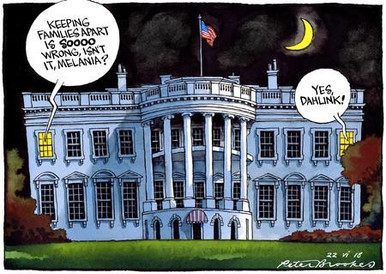 36494266-Peter Brookes Times cartoon on Trump child migrants story ...